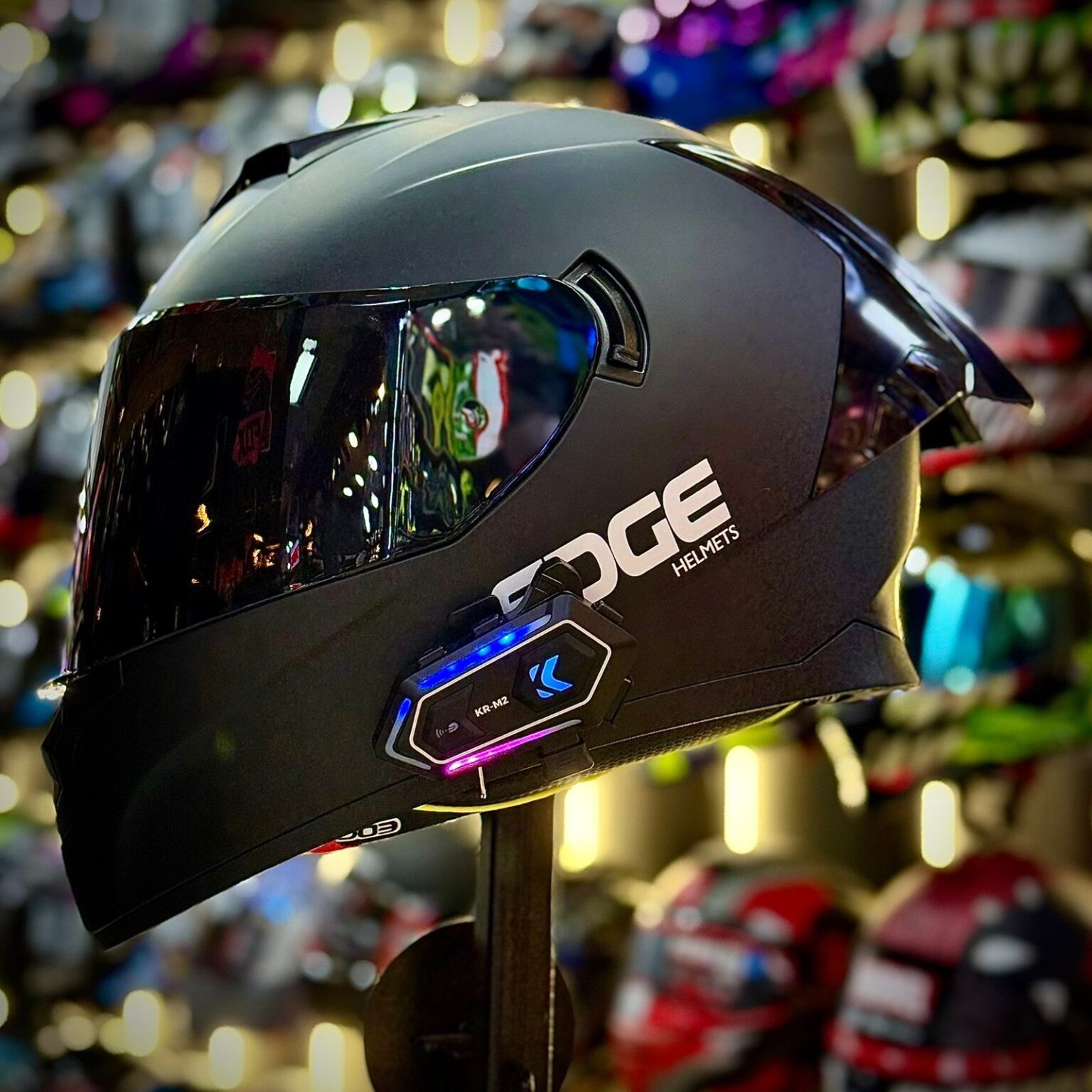 COMBO CASCO EDGE + INTERCOMUNICADOR + LLAVERO + LAVADO EN SECO – Cascos Certificados Colombia